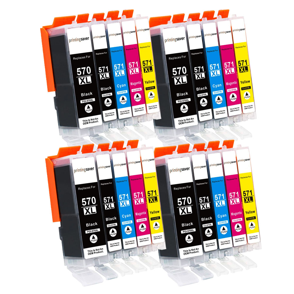 20 X Ink Cartridges For Canon TS5050 TS5051 MG5750 MG5751 MG6850 MG6851 ...