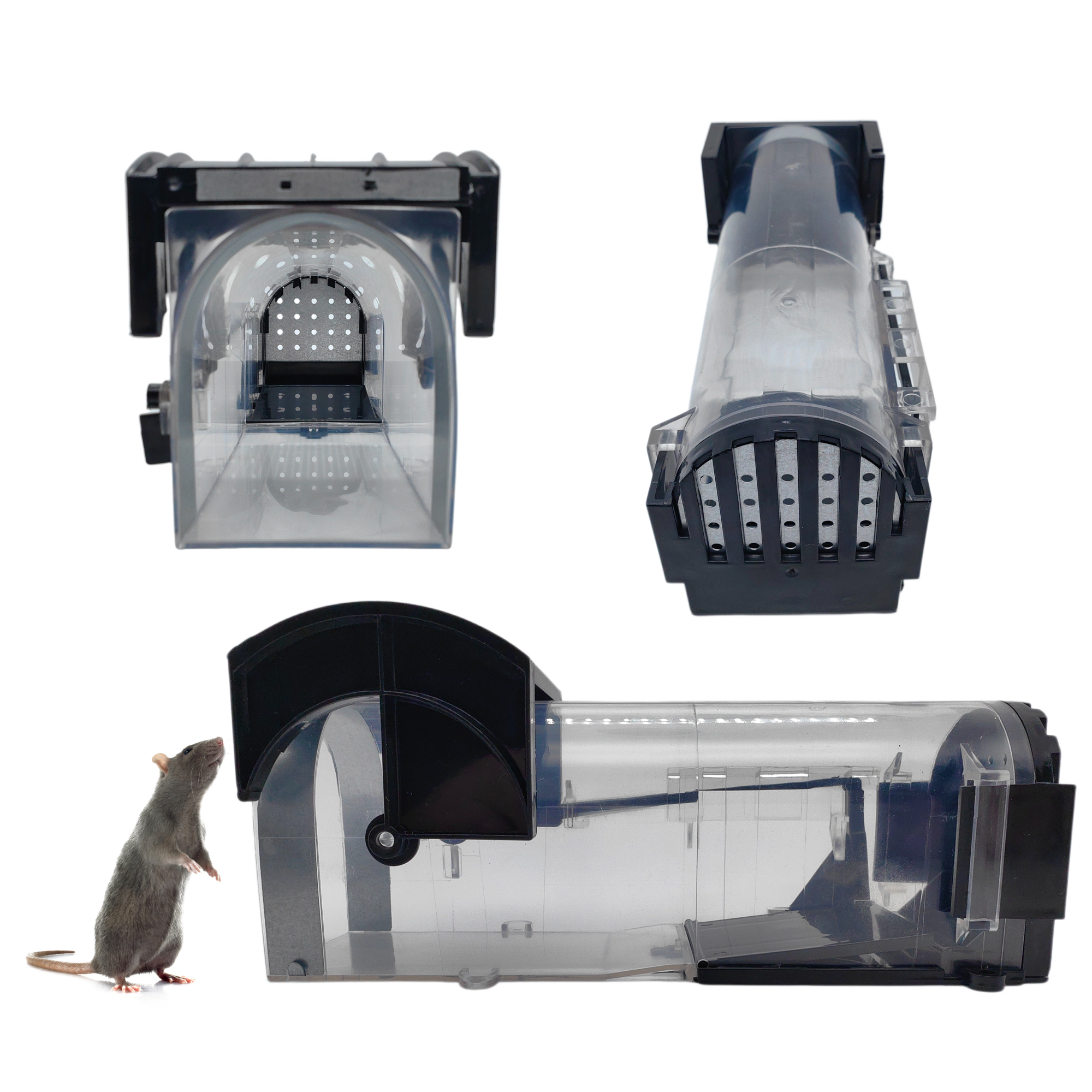 Mouse Trap Humane Live Indoor Outdoor Catcher Rat Vermin Rodent Cage ...